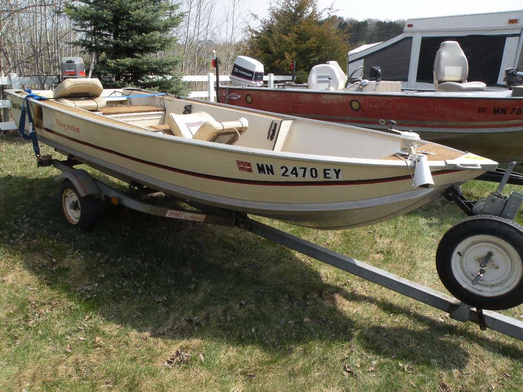 1986 Sea Nymph 14ft boat w/1986 trailer SN#-SEA40673K586