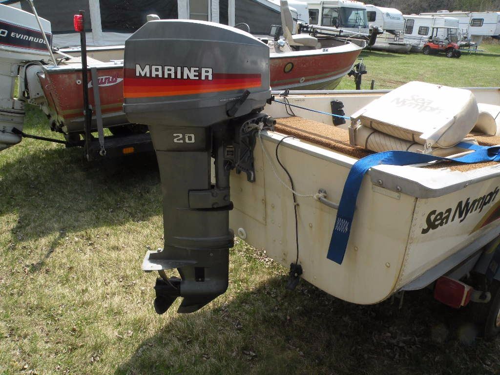 1986 Sea Nymph 14ft boat w/1986 trailer SN#-SEA40673K586