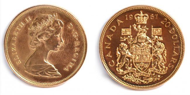 1967 Canada $20 Gold Coin