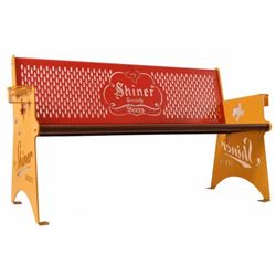 Shiner Beer Advertising Bench
