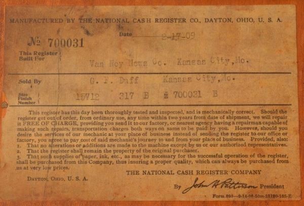 National Cash Register Model 317