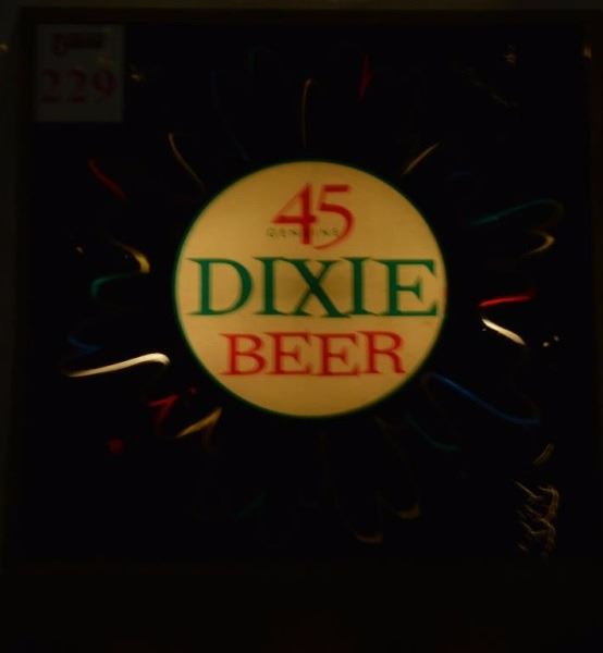 Dixie Beer Spinner Sign
