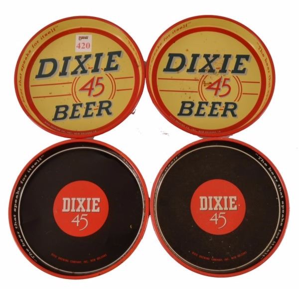 Set Of Four Dixie 45 Beer Trays