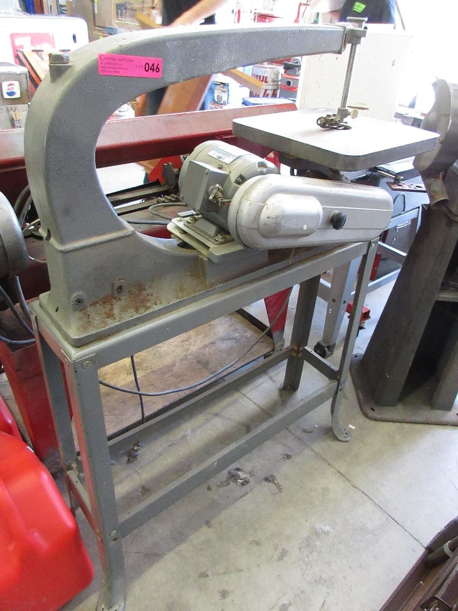 Rockwell industrial scroll saw on stand - used