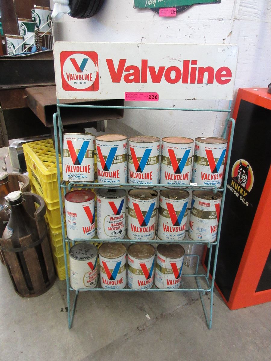 Vintage - Valvoline display stand & contents