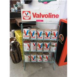 Vintage - Valvoline display stand & contents