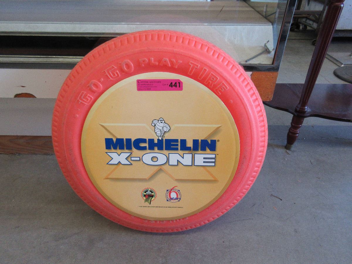 Michelin plastic tire display sign