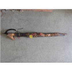 Vintage - Hand carved bone handled sword