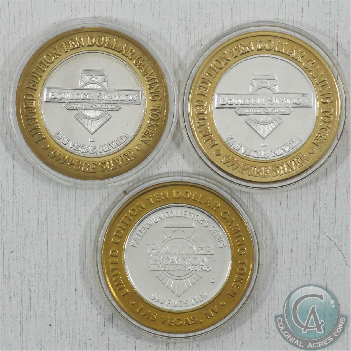 Estate Lot of 3x $10 Limited Edition Boulder Station Hotel and Casino ...