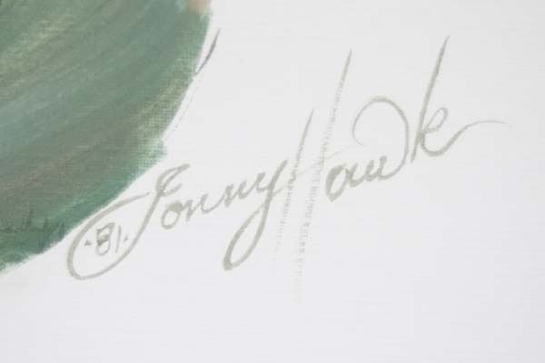 Original 1981 Native American Jonny Hawk Painting