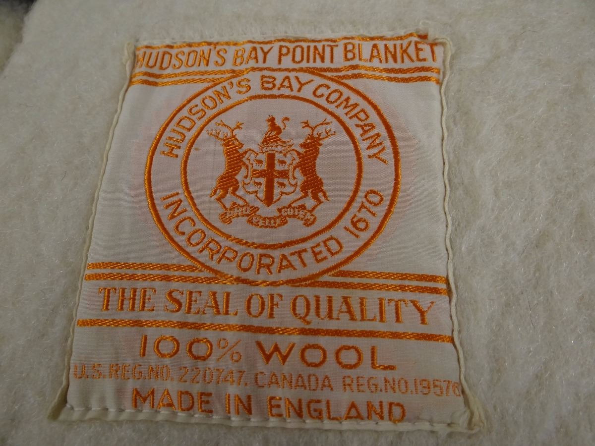 Hudson Bay Pendleton 4 point wool blanket, made in England
