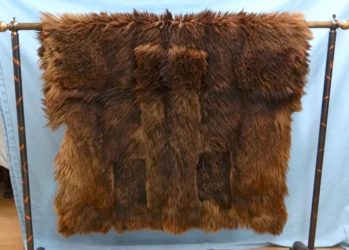 Medicine Woman's prayer buffalo rug from Chewing Black Bones family, 65 ...