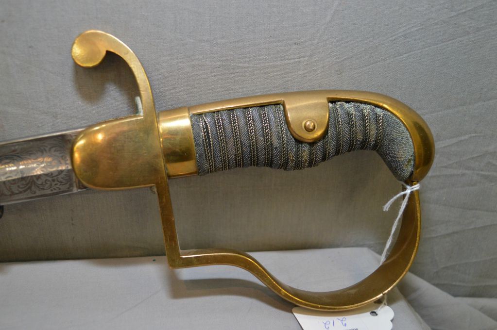 British 1796 Light Infantry sabre replica with brass stirrup hilt ...