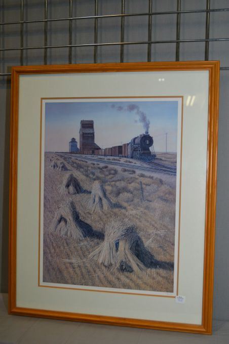 Framed limited edition print "Prairie Steamer" signed by artist George ...