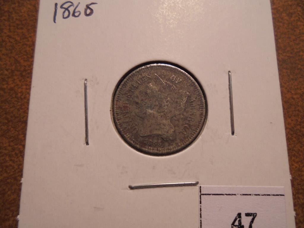 1865 THREE CENT PIECE (NICKEL)
