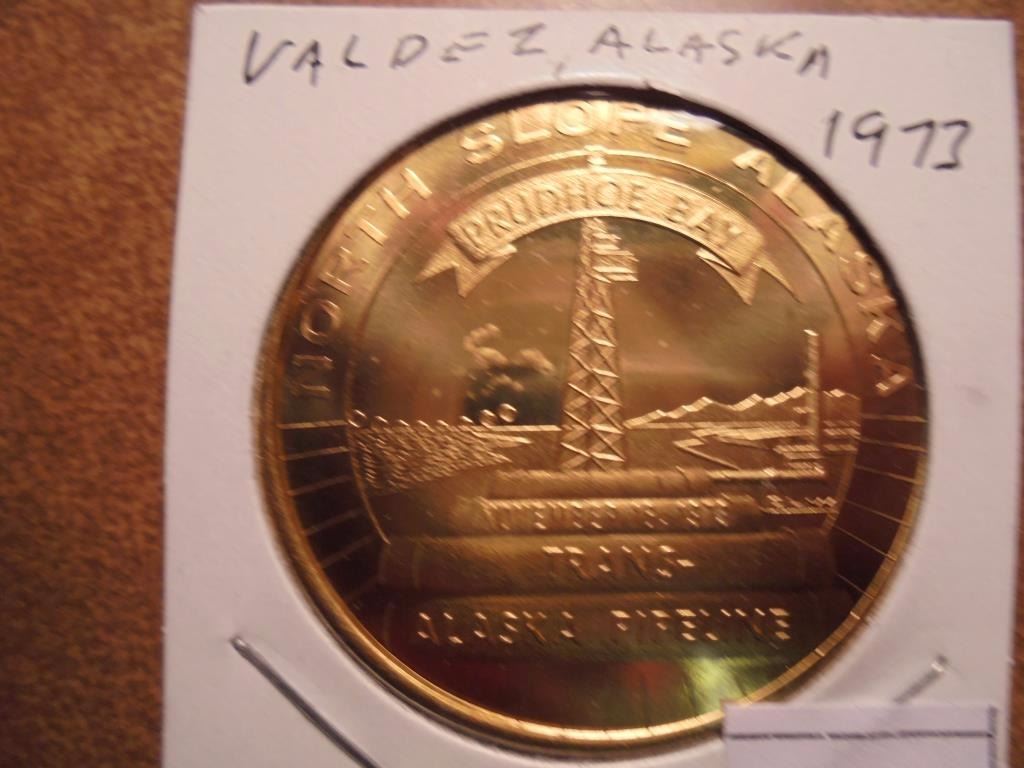 1973 VALDEZ, ALASKA TOKEN TRANS-ALASKA PIPELINE