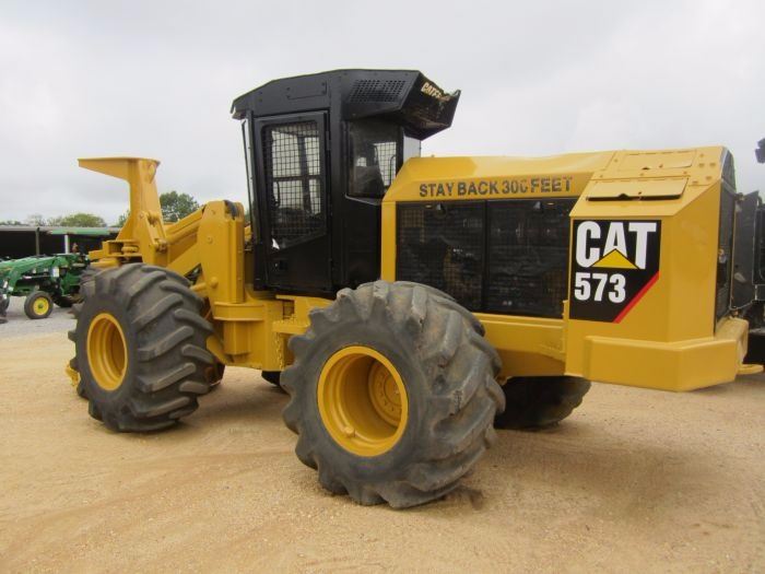 CAT 573 FELLER BUNCHER, VIN/SN:WA19344 - QUADCO SAW HEAD, ECAB W/AIR ...