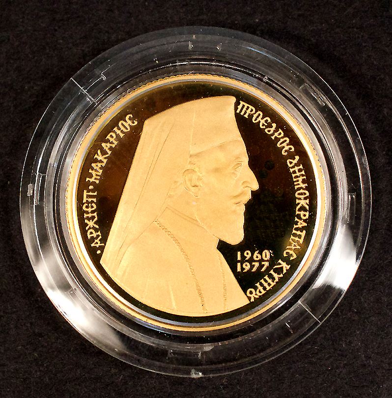 Cyprus, Gold £50, 1977, KM#47