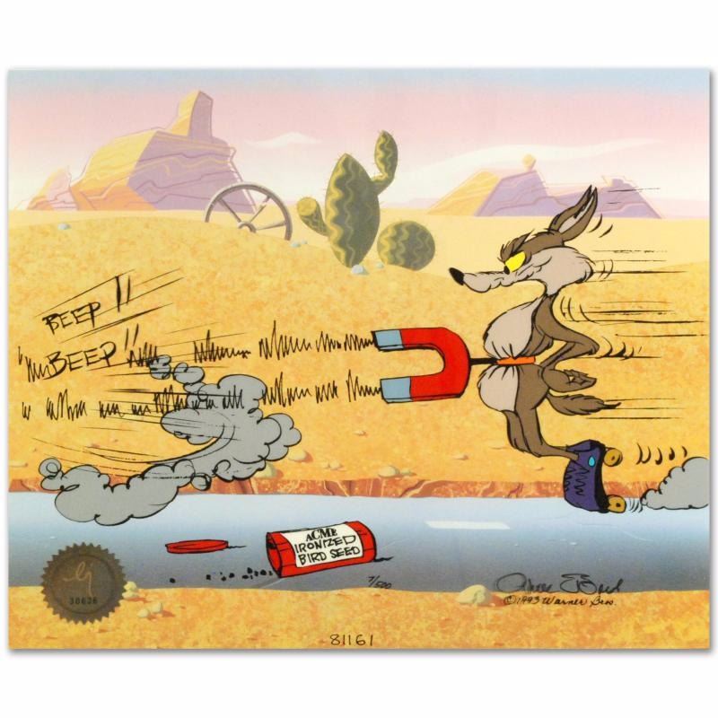 "Road Runner and Coyote: Acme Birdseed" Limited Edition Animation Cel ...