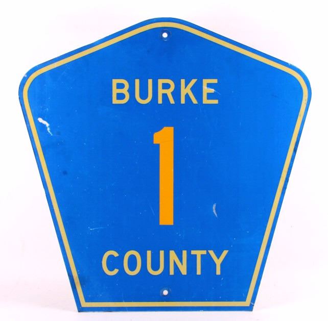 North Dakota Burke County Highway Sign