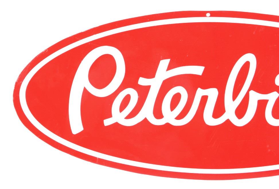 Peterbilt Tin Advertising Sign