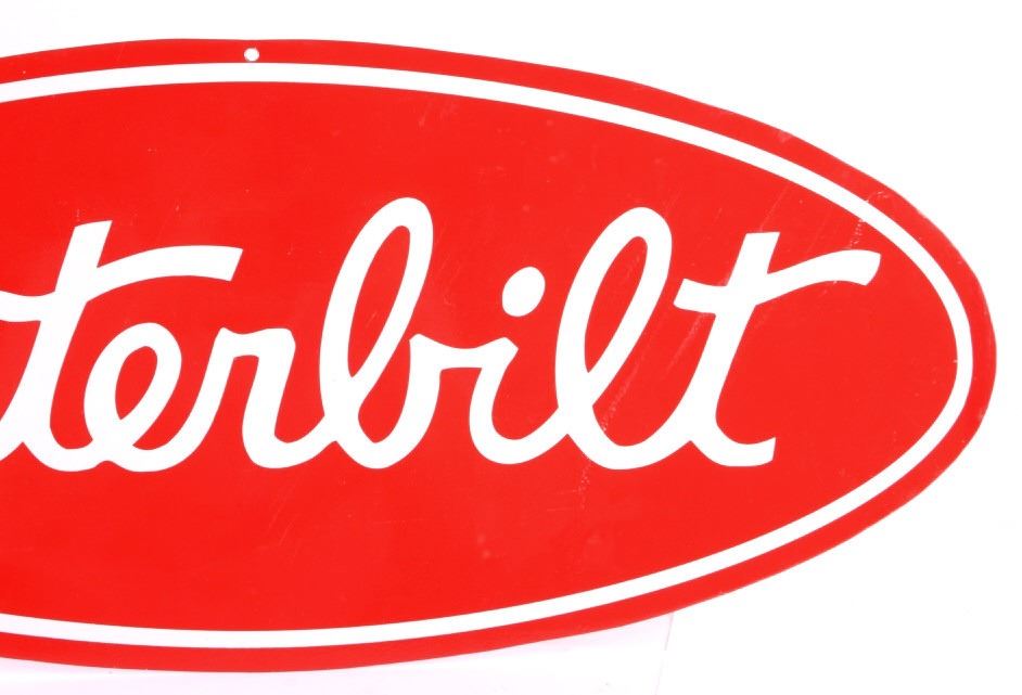 Peterbilt Tin Advertising Sign