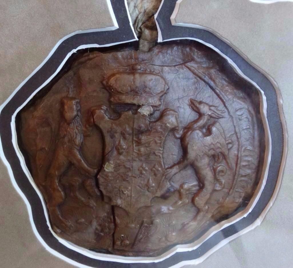 1572 Elizabeth I Parchment Charter (Royal Pardon) W/Noble Seal ...