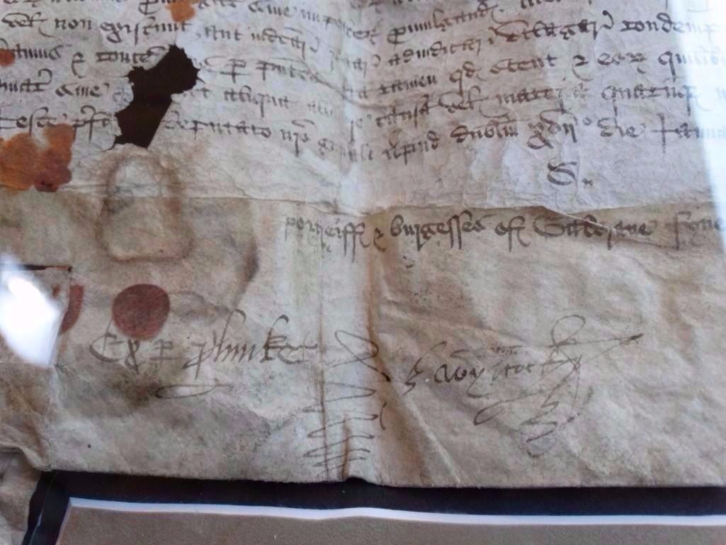 1572 Elizabeth I Parchment Charter (Royal Pardon) W/Noble Seal ...