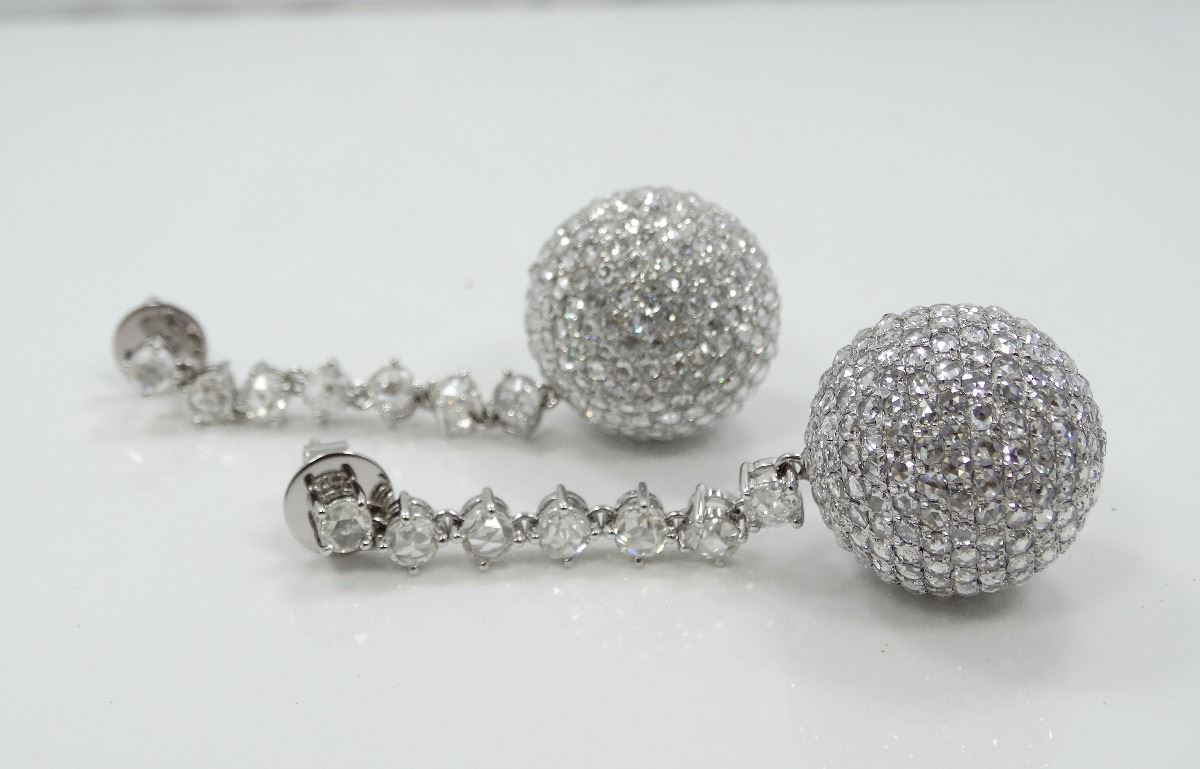 Kassaris 13.00CTW Genuine VSI-VS2/D-E Mazarin-Cut Diamond & Solid 18K ...