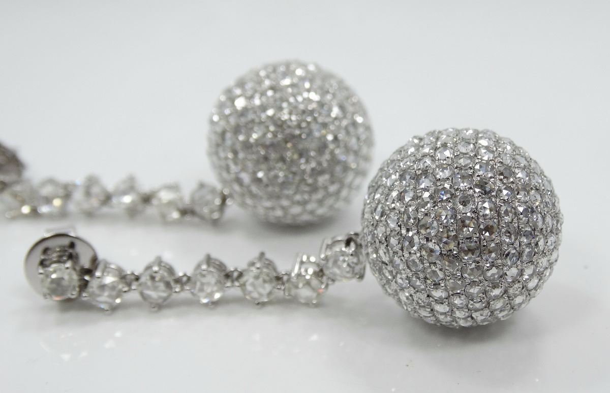 Kassaris 13.00CTW Genuine VSI-VS2/D-E Mazarin-Cut Diamond & Solid 18K ...