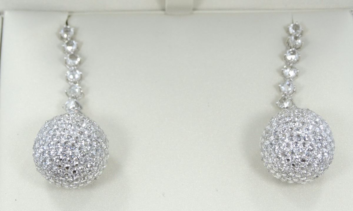 Kassaris 13.00CTW Genuine VSI-VS2/D-E Mazarin-Cut Diamond & Solid 18K ...