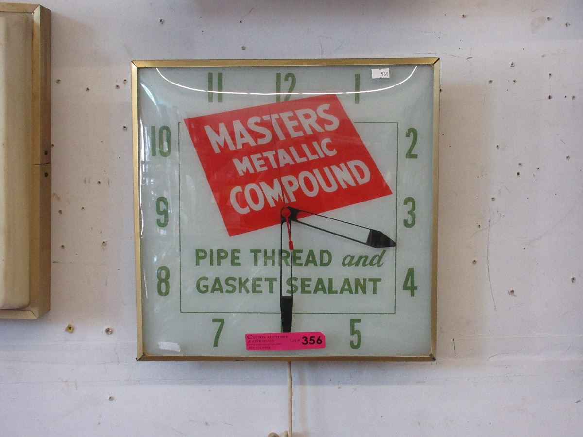 Vintage - "Masters Metallic Compound" wall clock