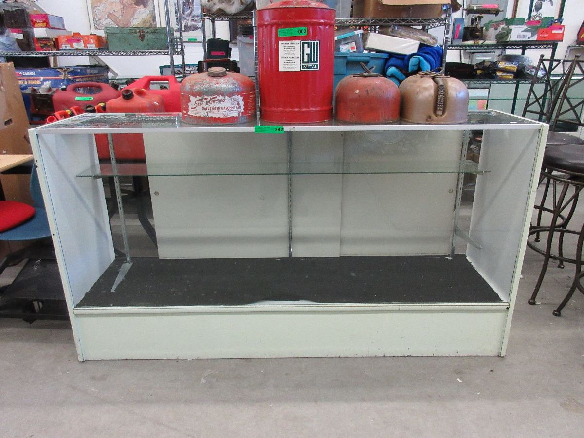 Floor standing glass display case - used
