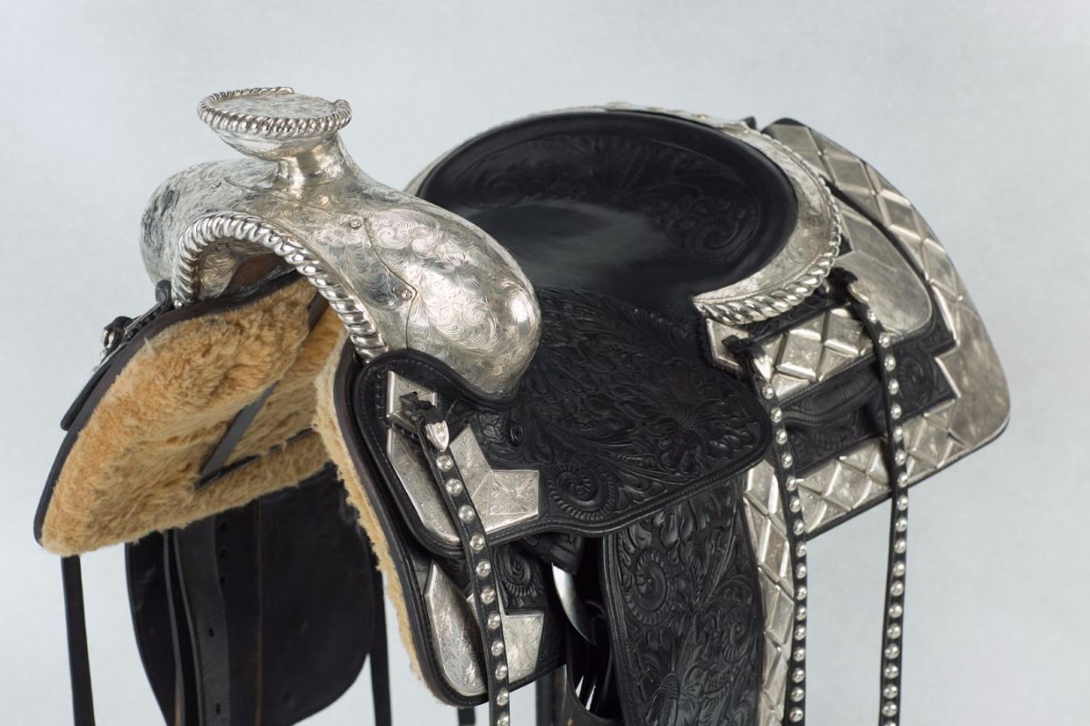 California Silver Mounted Parade Saddle