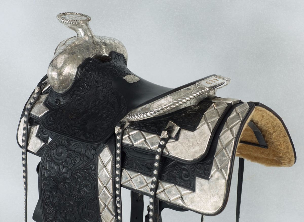California Silver Mounted Parade Saddle