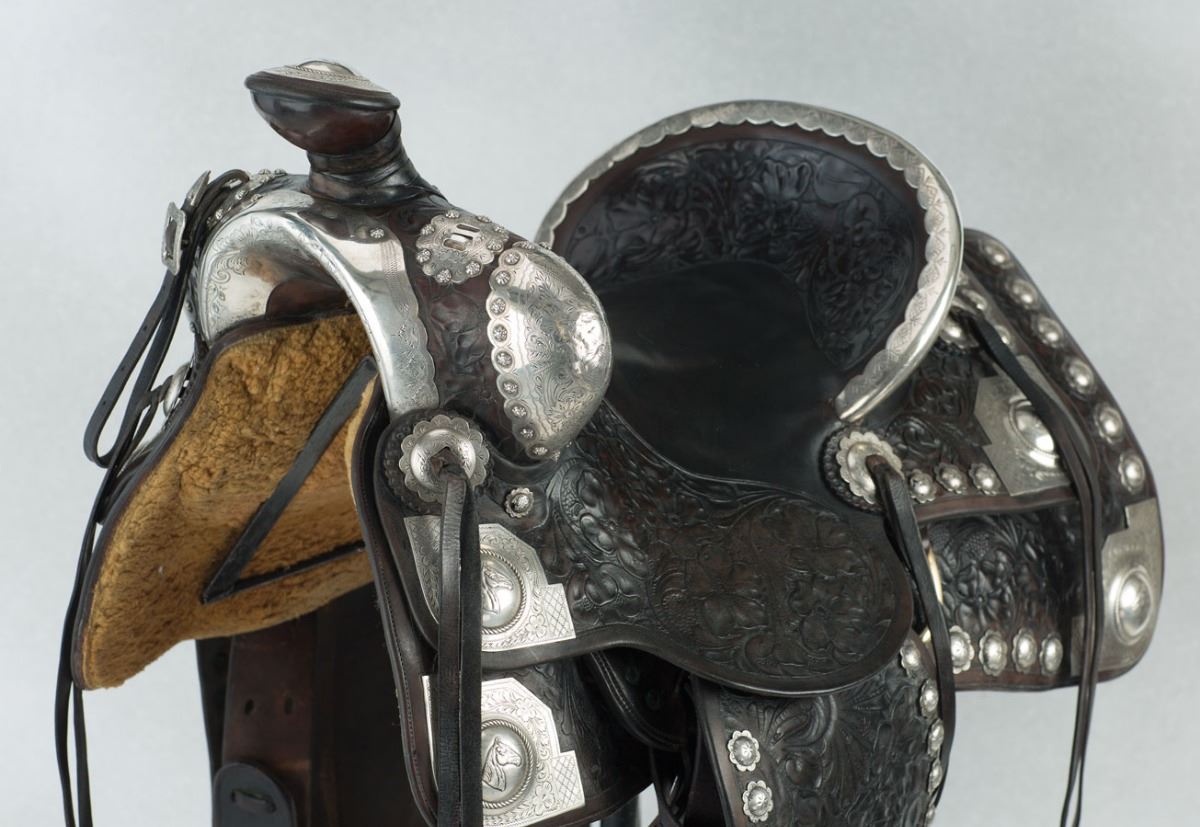 Sterling Silver Mounted Parade/Show Saddle with Keyston Silver