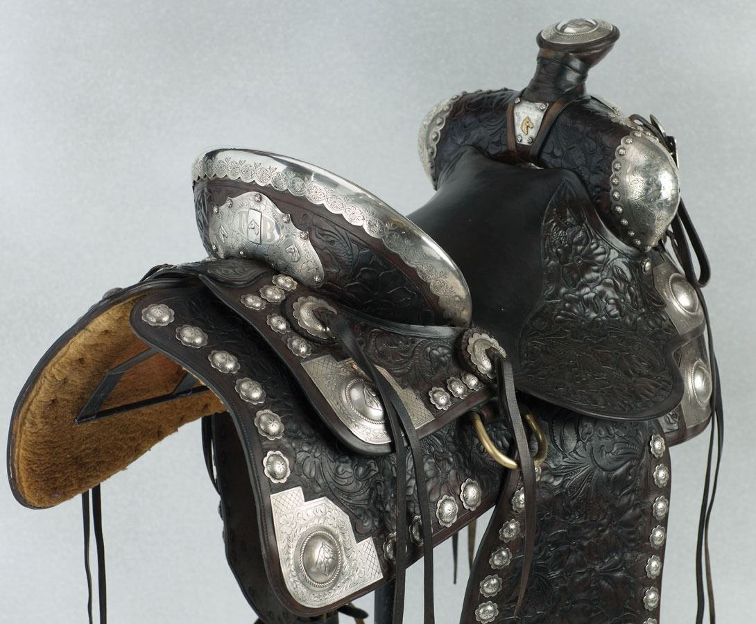 Sterling Silver Mounted Parade/Show Saddle with Keyston Silver
