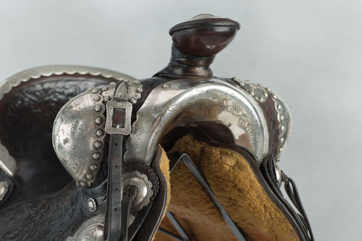 Sterling Silver Mounted Parade/Show Saddle with Keyston Silver