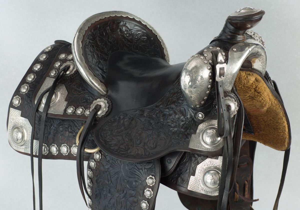 Sterling Silver Mounted Parade/Show Saddle with Keyston Silver