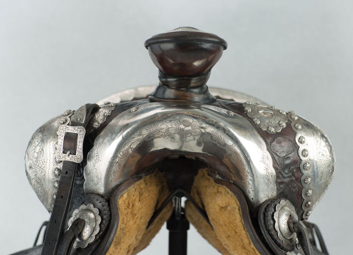Sterling Silver Mounted Parade/Show Saddle with Keyston Silver