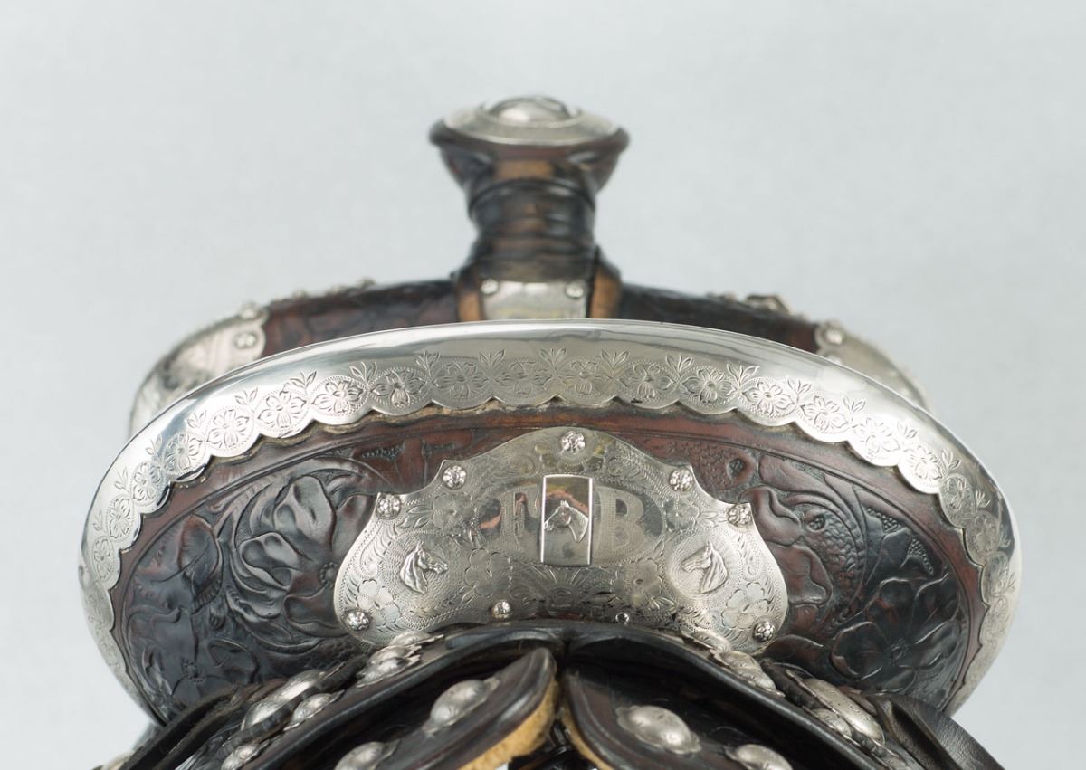 Sterling Silver Mounted Parade/Show Saddle with Keyston Silver
