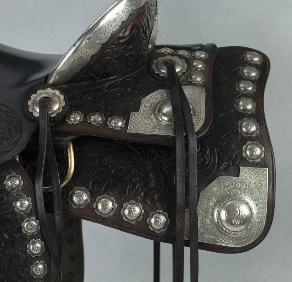 Sterling Silver Mounted Parade/Show Saddle with Keyston Silver