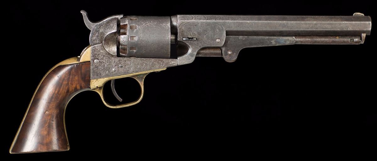 Engraved and Dedicated Manhattan Navy Revolver