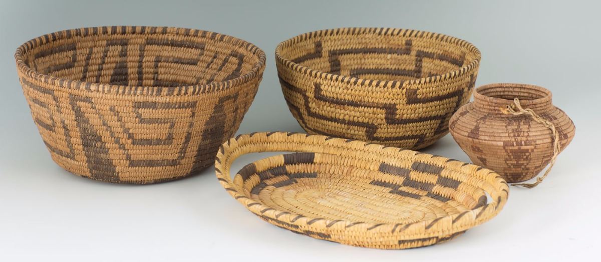 Seven Southwest Native Baskets