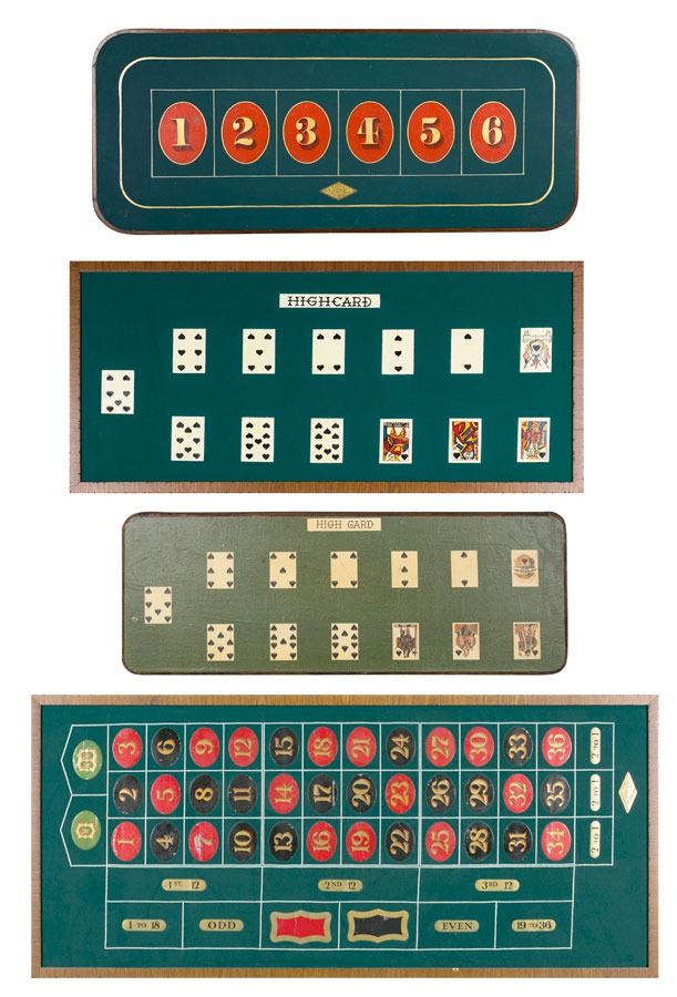 Four Gambling Layout Boards