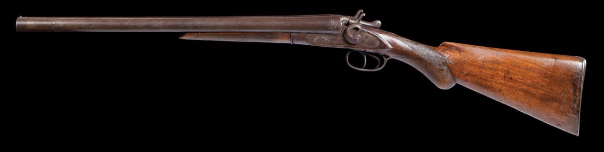 W.H. Hamilton Damascus Double Barrel Shotgun