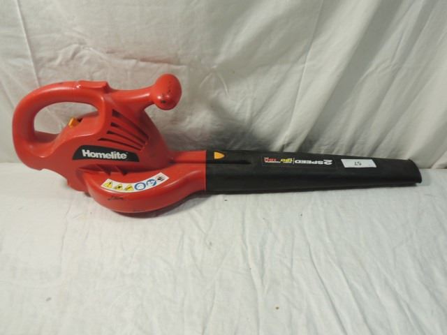 HOMELITE 2 SPEED ELECTRIC YARD BLOWER 150 MPH