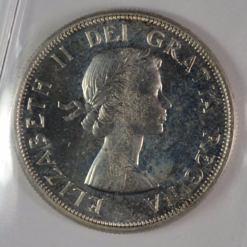 1960 SILVER CANADA HALF DOLLAR ICCS SUPERB GEM PL