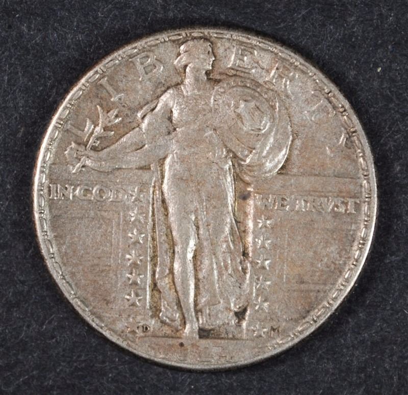 1924-D STANDING LIBERTY QUARTER ORIGINAL XF-AU BEAUTIFUL