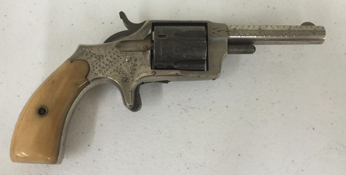 Antique .32 Cal. Pistol -Ivory Grips